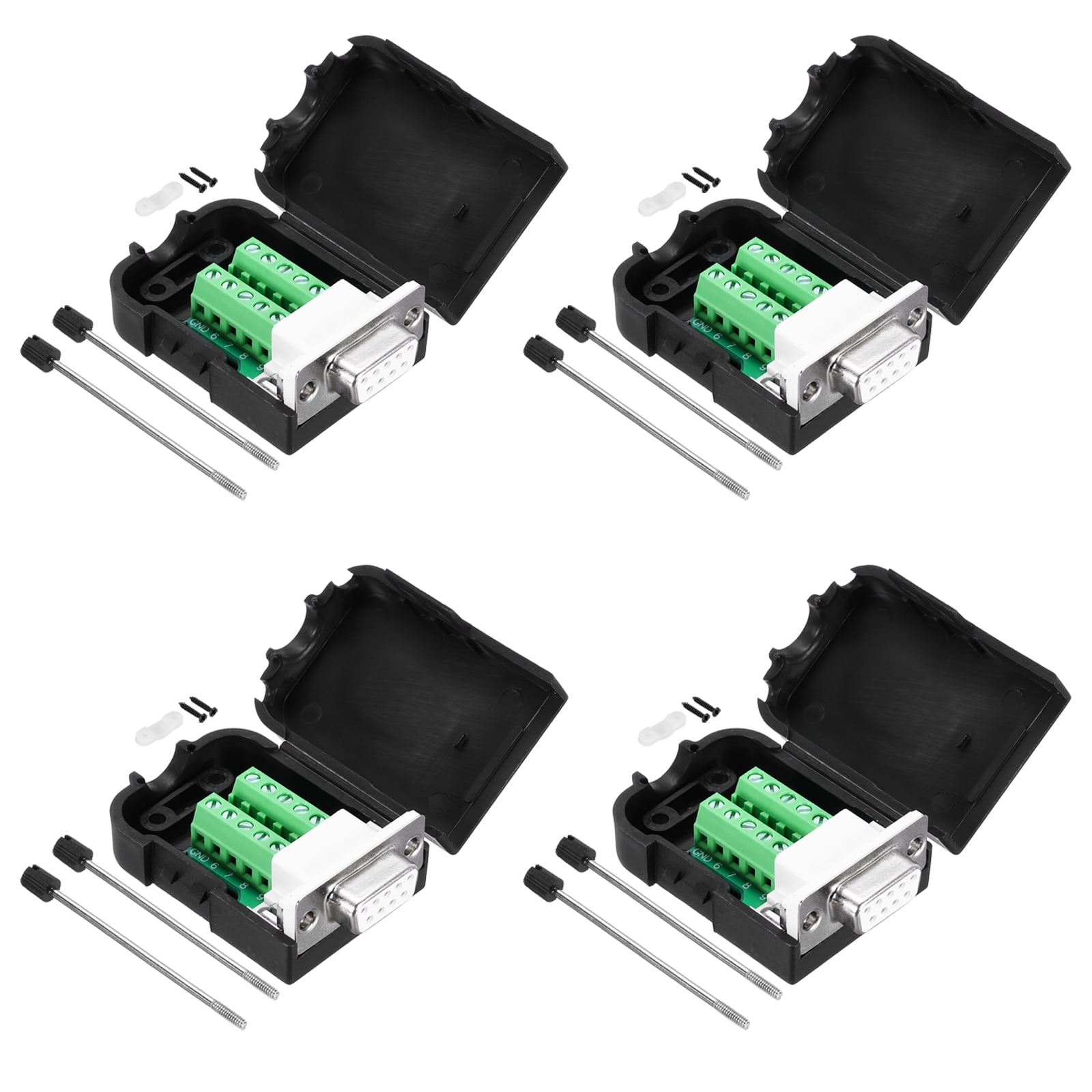 VGA Connector 9-pin 2-Row Female Solderless Serial Port Terminal ...