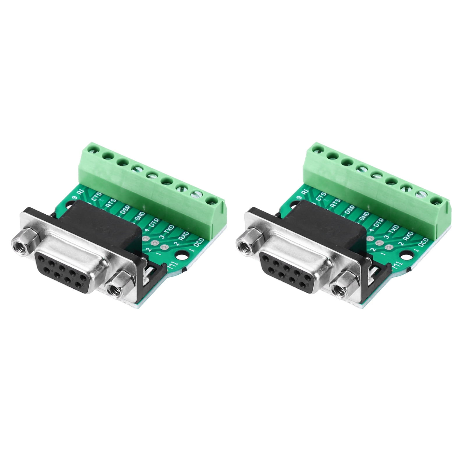 VGA Connector 9-pin 2-Row Female Solderless Serial Port Terminal ...