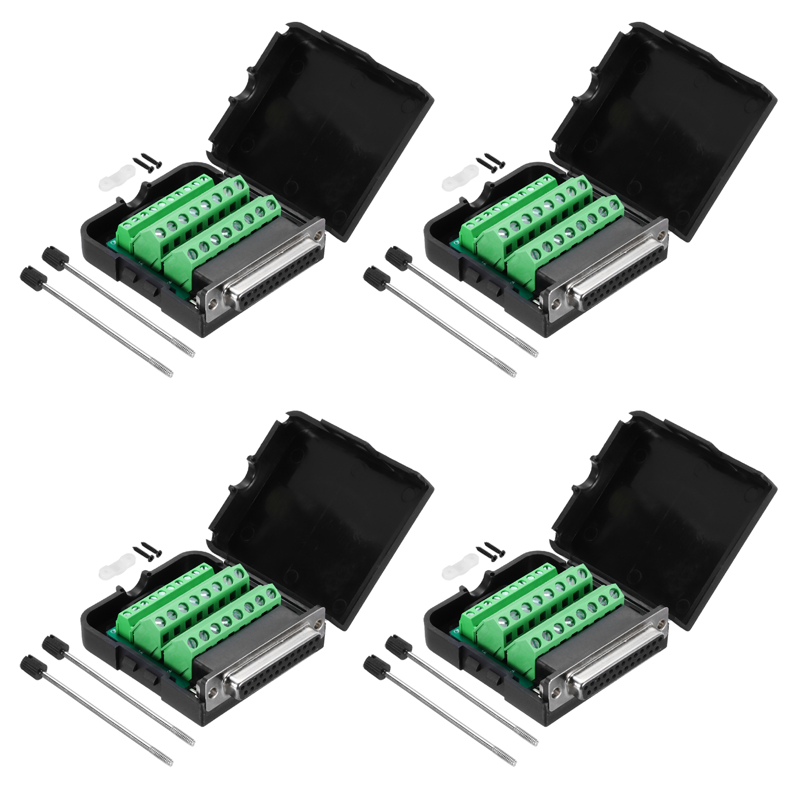 VGA Connector 9-pin 2-Row Female Solderless Serial Port Terminal ...