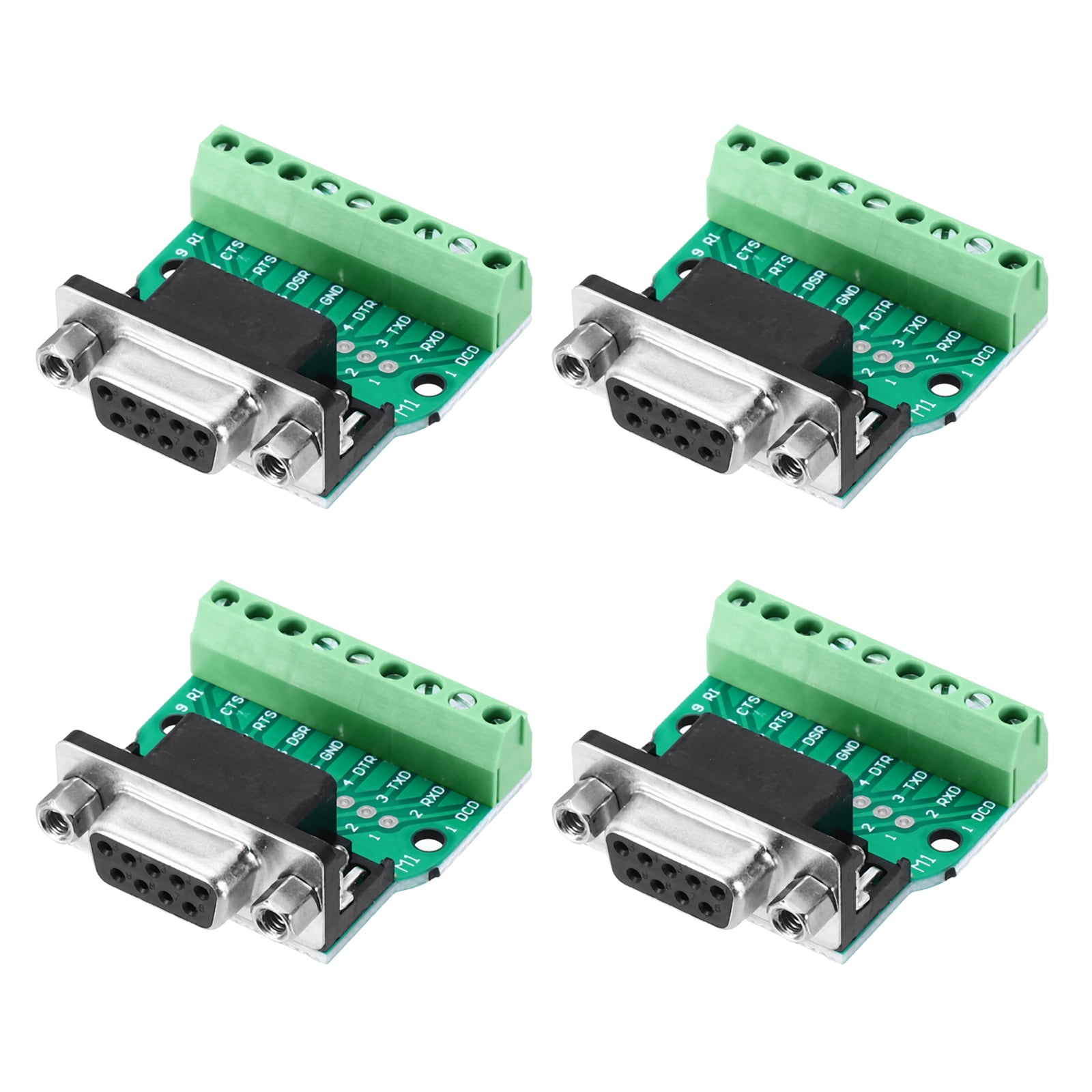 VGA Connector 9-pin 2-Row Female Solderless Serial Port Terminal ...