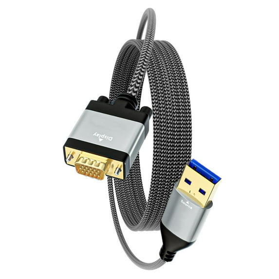 VGA Display Cable USB3.0 Compatible 1080p Video Output Not Driver ...