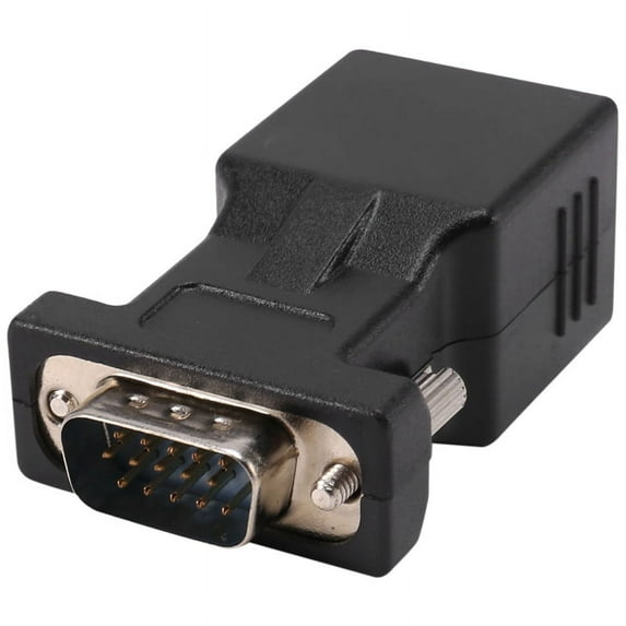 VGA Extender Male To LAN CAT5 CAT6 RJ45 Network Cable Adapter - Walmart.com