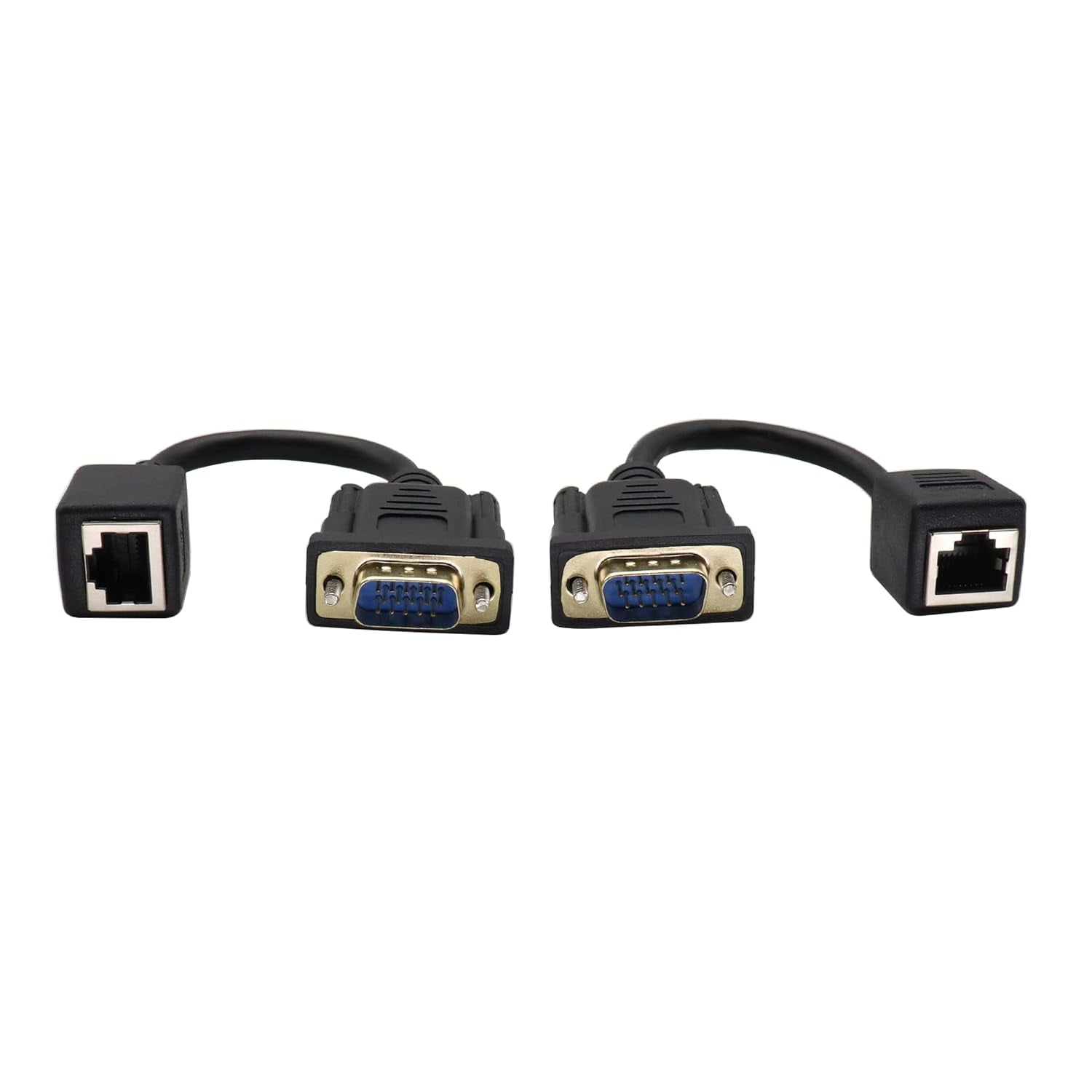 VGA Extender Network Adapter VGA to RJ45 Cable,VGA 15-Pin Port Male to ...