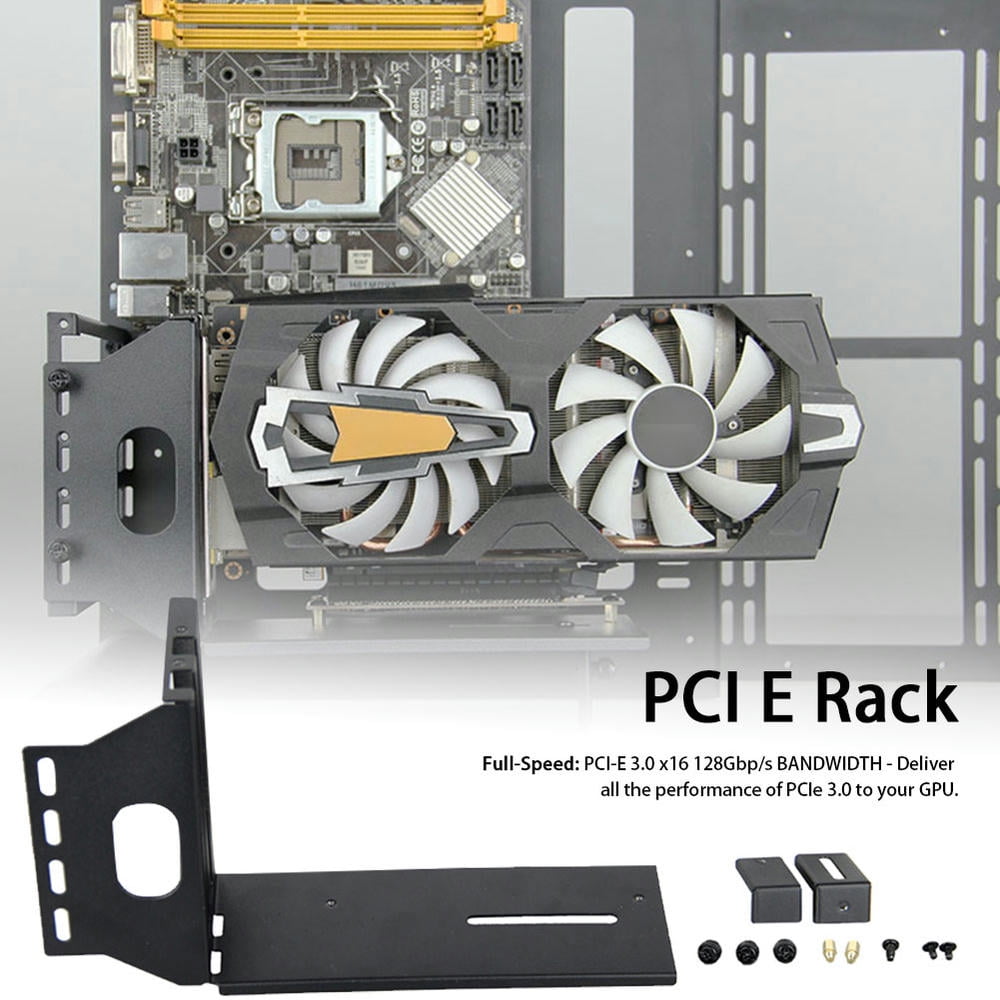 VGA Flexible 90 Degree Angle Vertical PCI E Bracket Computer Anti ...