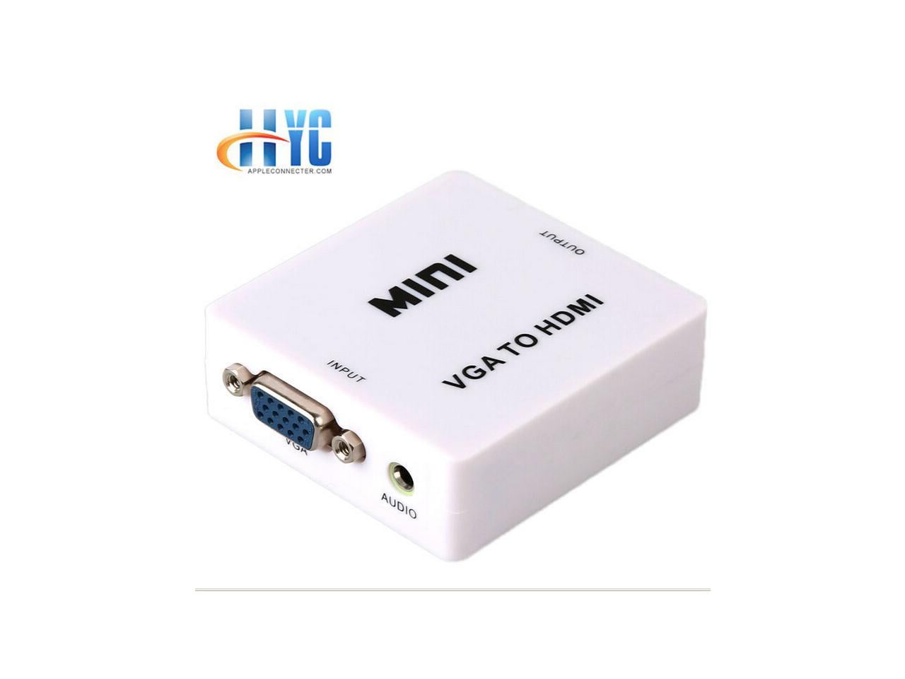VGA to HDMI Converter with Audio Support, 1920 x 1080 Resolution ...