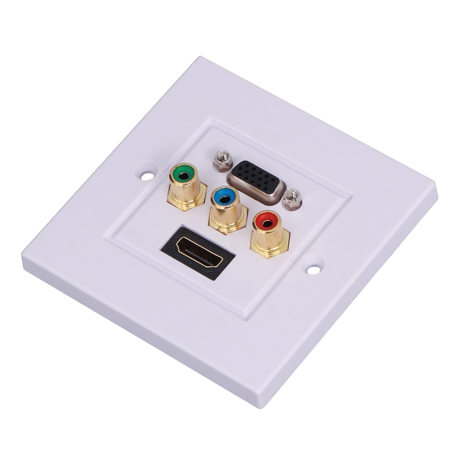 VGA+High Definition Multimedia Interface 3RCA Wall Plate Panel Socket ...