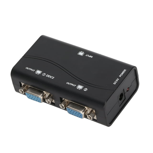 VGA Splitter 1 in 2 Out 250MHz USB Powered 1920x1440 1080P Video ...