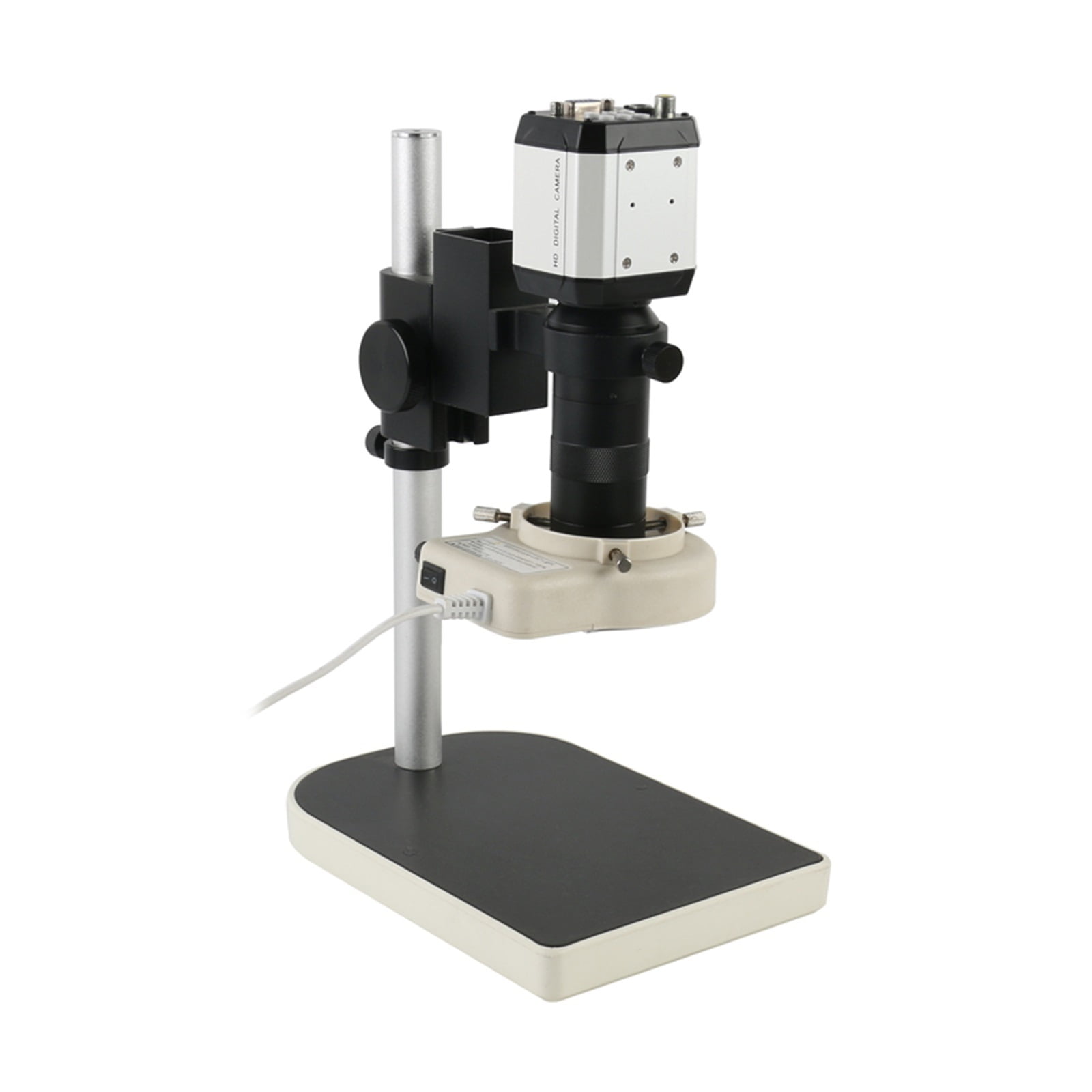 VGA USB AV Digital Industrial Microscope Camera 56 LED Ring Light Stand ...