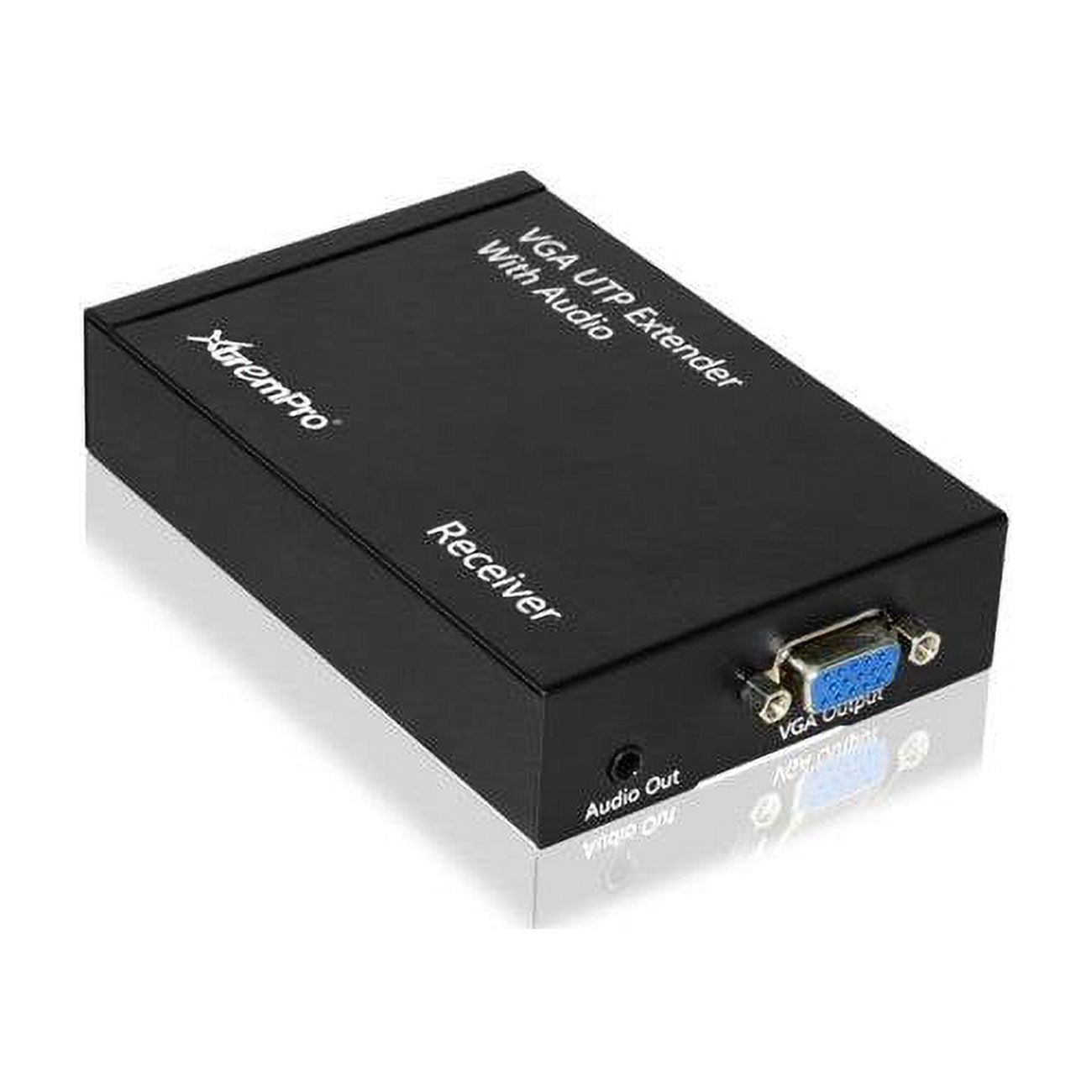 VGA UTP Extender Receiver Box with Audio UL - Black - Walmart.com