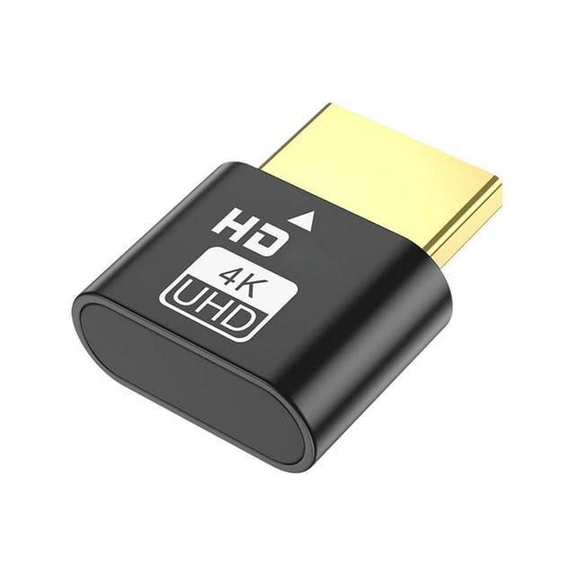 VGA Virtual Display Adapter Emulator Video Card Lock Plate 4KHDMI Dummy ...