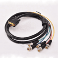 VGA to 5 BNC Cable Convert RGBHV Big Screen Video Conversion Video Cord ...