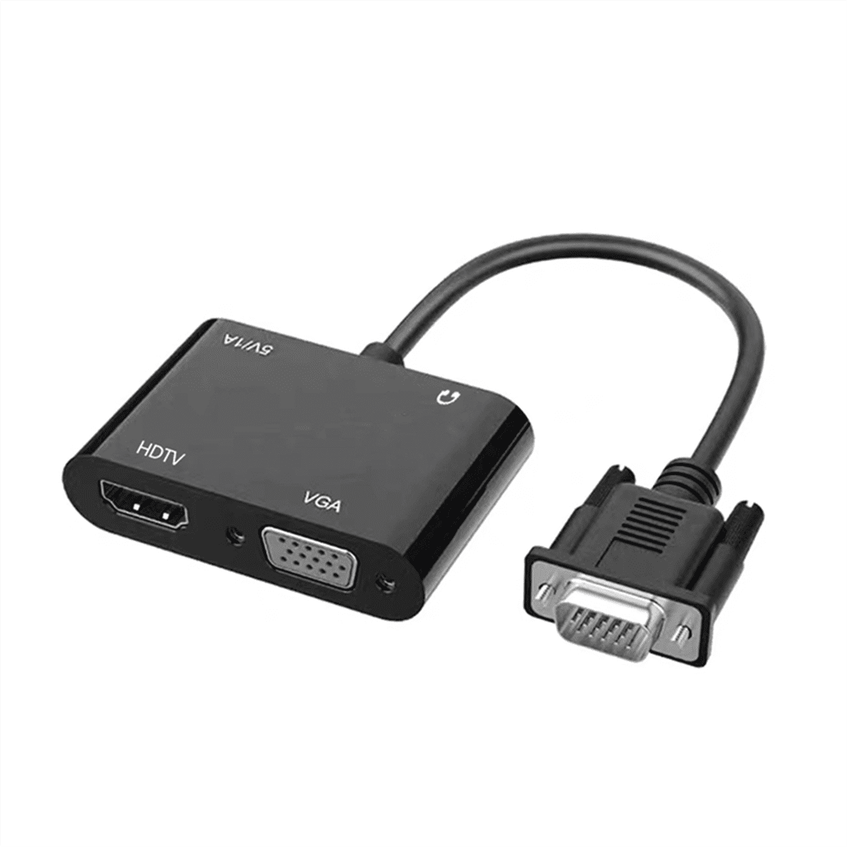 VGA to HDTV + Converter Computer Connect Monitor Tv Dual Screen with ...