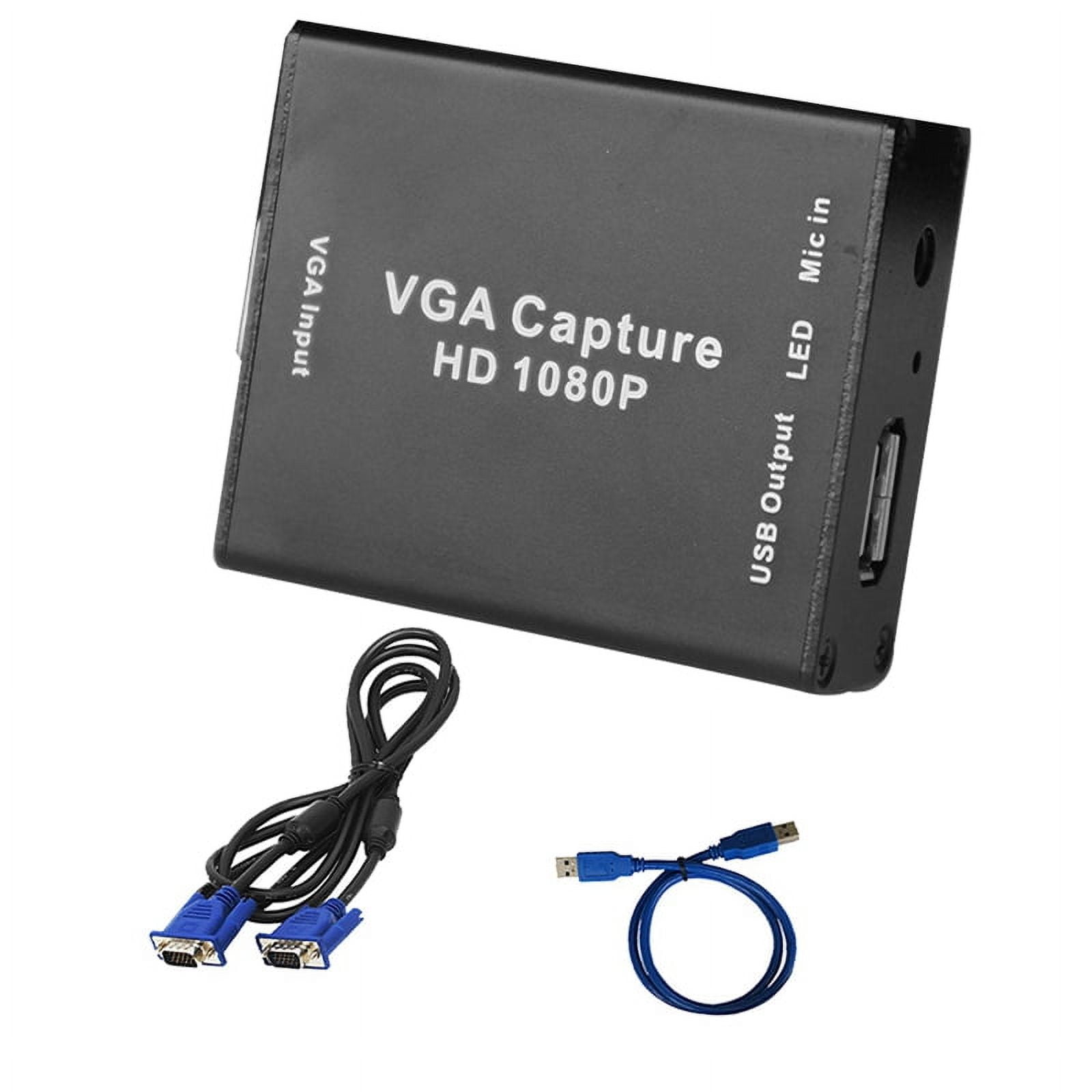 VGA to USB Adapter Converter with Audio Video Capture Card Surveillance ...