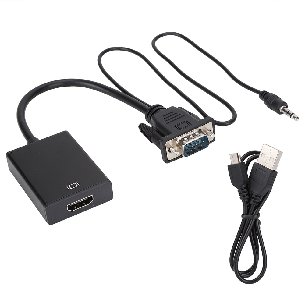 Tebru VGA to VGA Converter Cable with Audio, 1080P HD for Projector PC ...