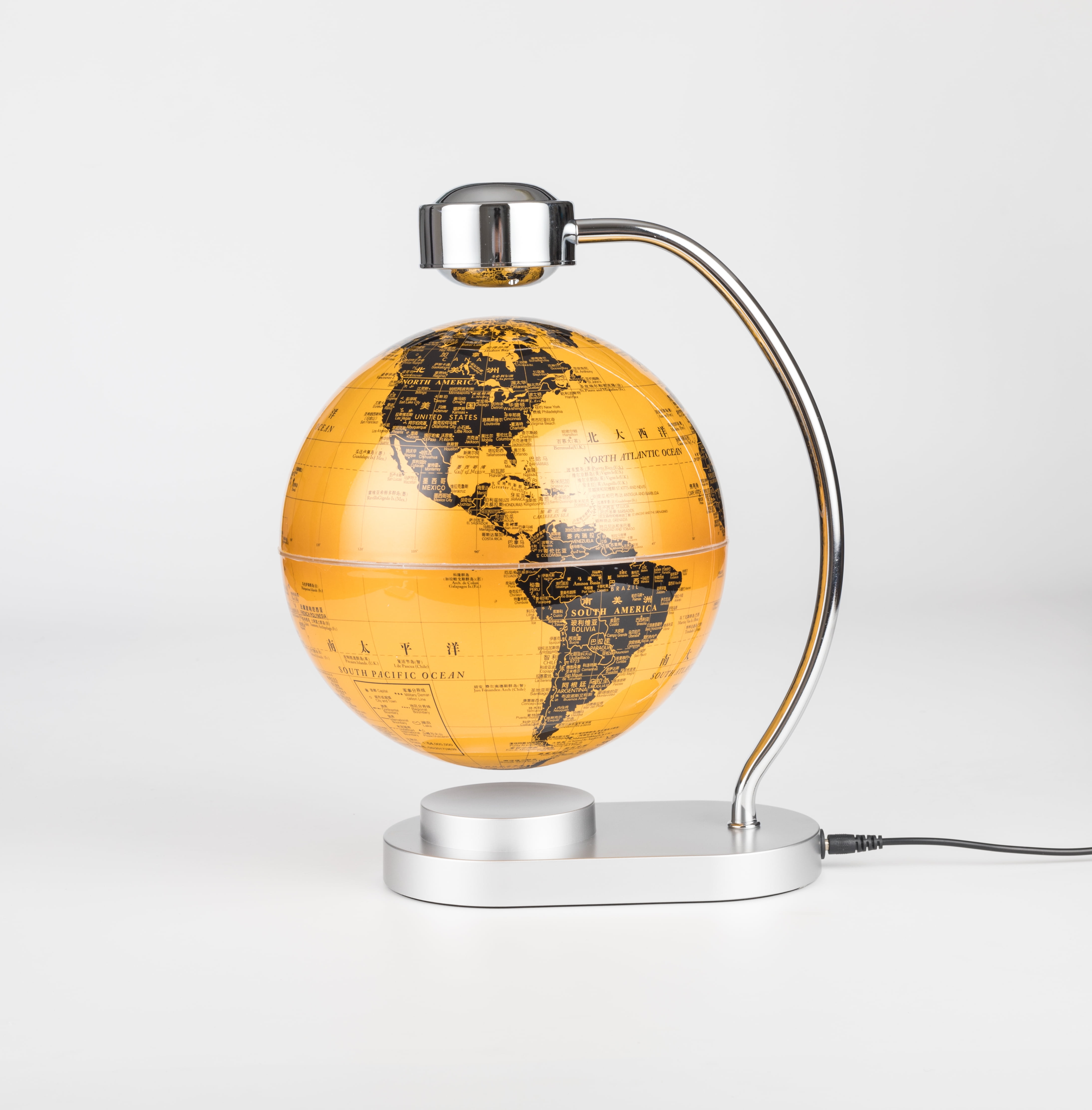 VGAzer Floating Constellation World Globe with Silver Display Stand ...