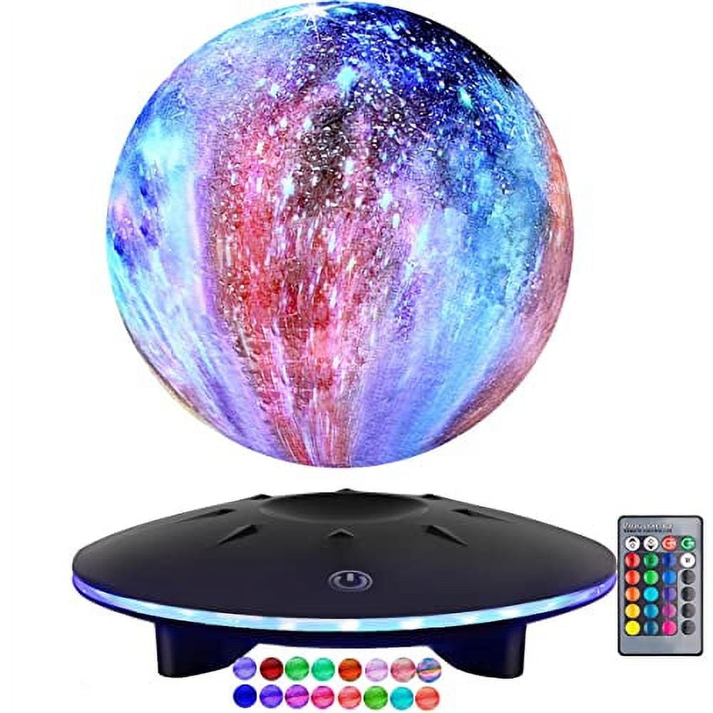 VGAzer Magnetic Levitation Floating and Rotating Moon Lamp with 16 LED ...