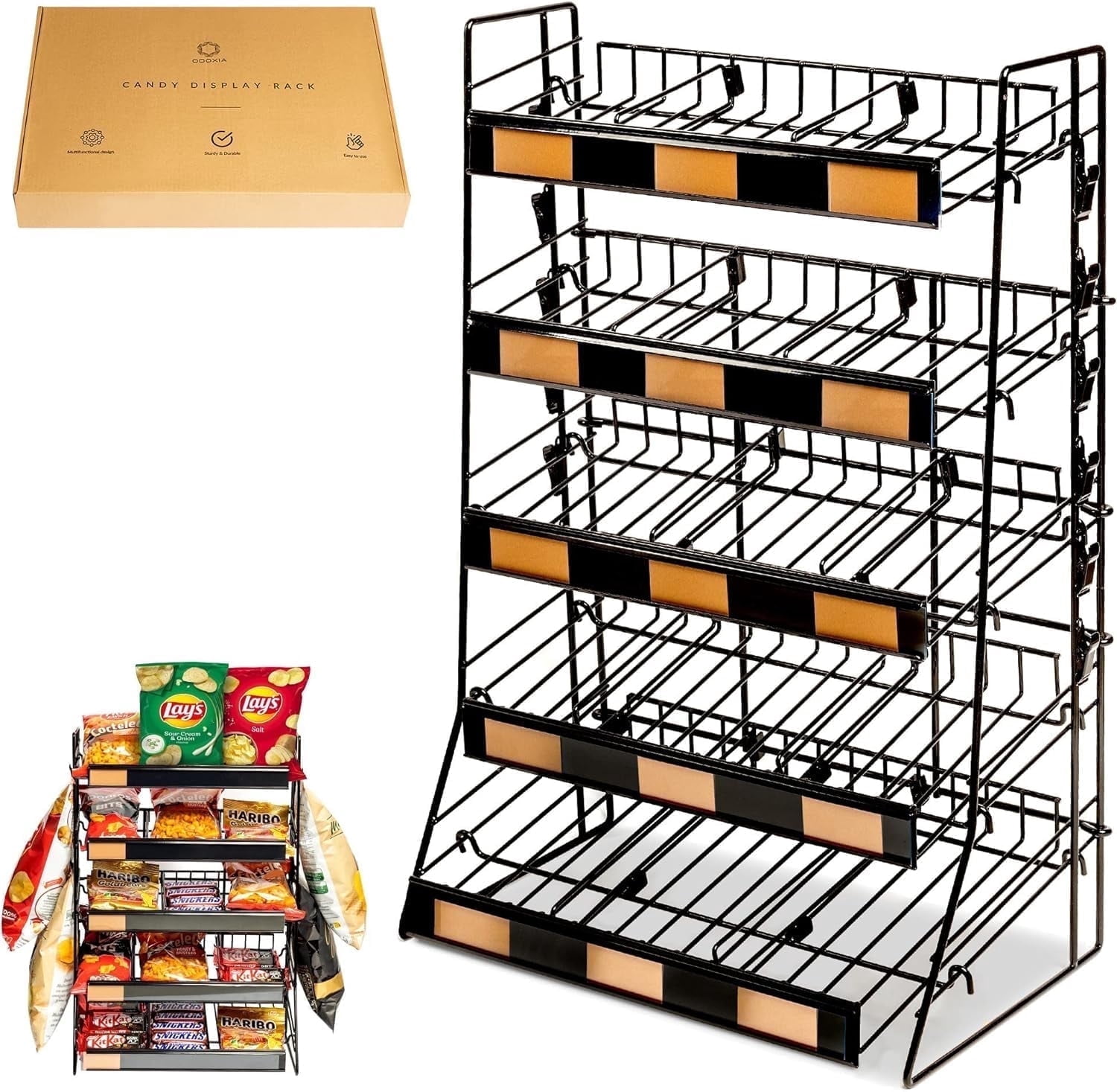 VGBYUJ 5 Tier Candy Display Rack, Countertop Snack Organizer - Walmart.com