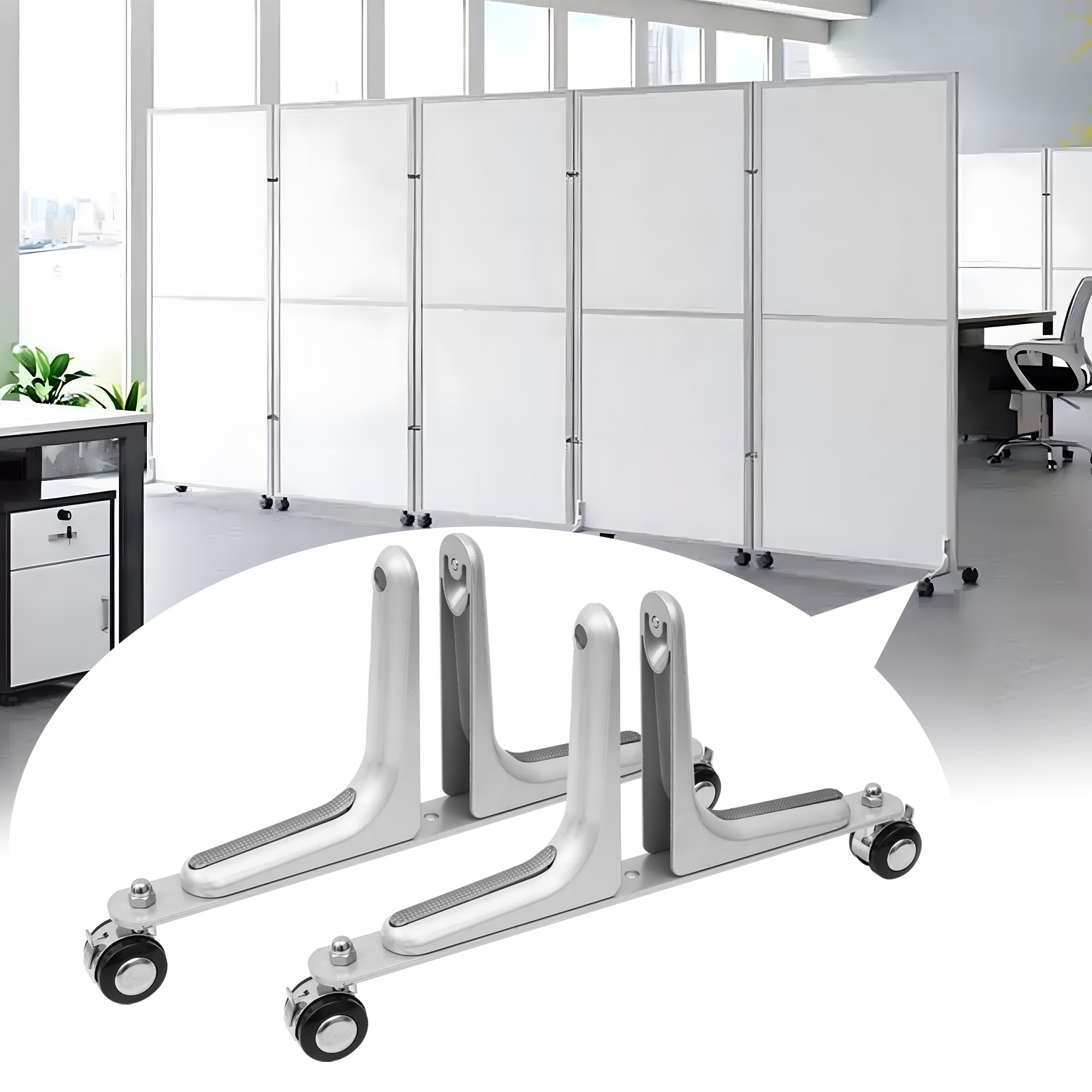 VGBYUJ Room Divider Screen Holder with Thickened Aluminum Alloy and ...