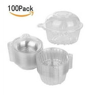 Lindar 0112 Hinged Lid Single Serve Large Cupcake/Muffin Container ...