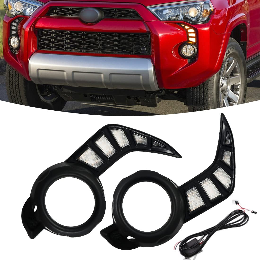VGETTING Daytime Running Lights MMF7 For Toyota 4Runner 2014-2021 Fog ...