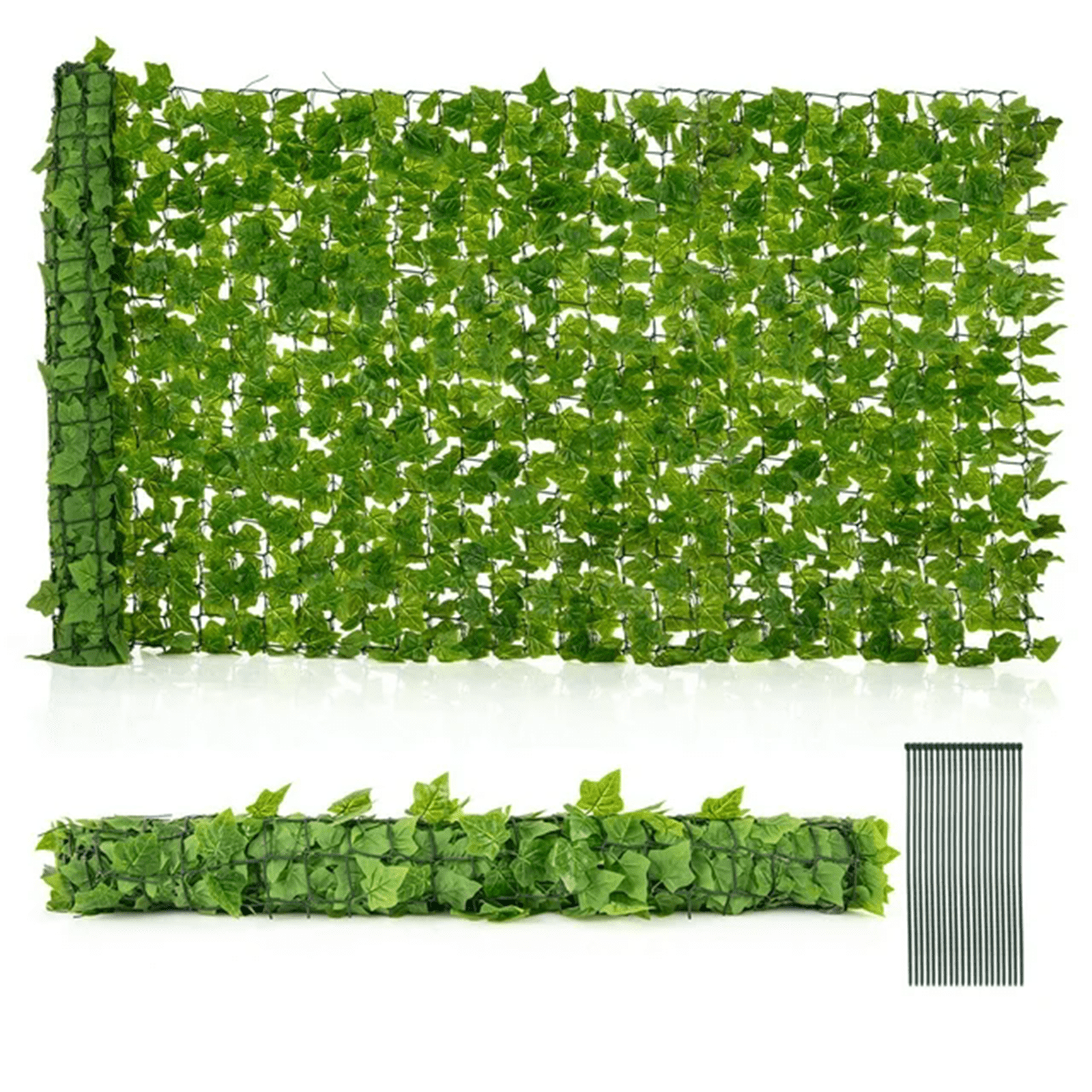VGFVFSKGA Artificial Hedge Screening Roll Garden Fence, 59" x 118" UV ...