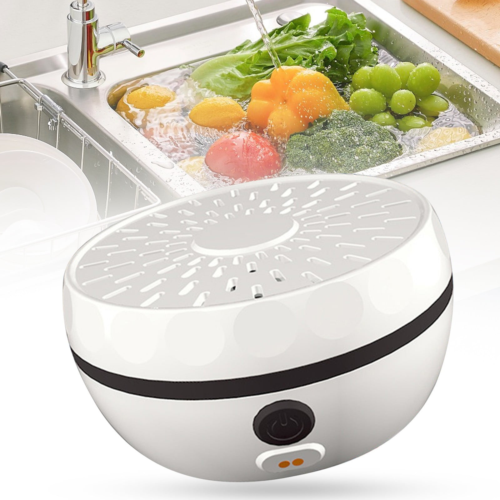 VGFVFSKGA Fruit and Vegetable Washer, Produce Purifier, Rotatable ...