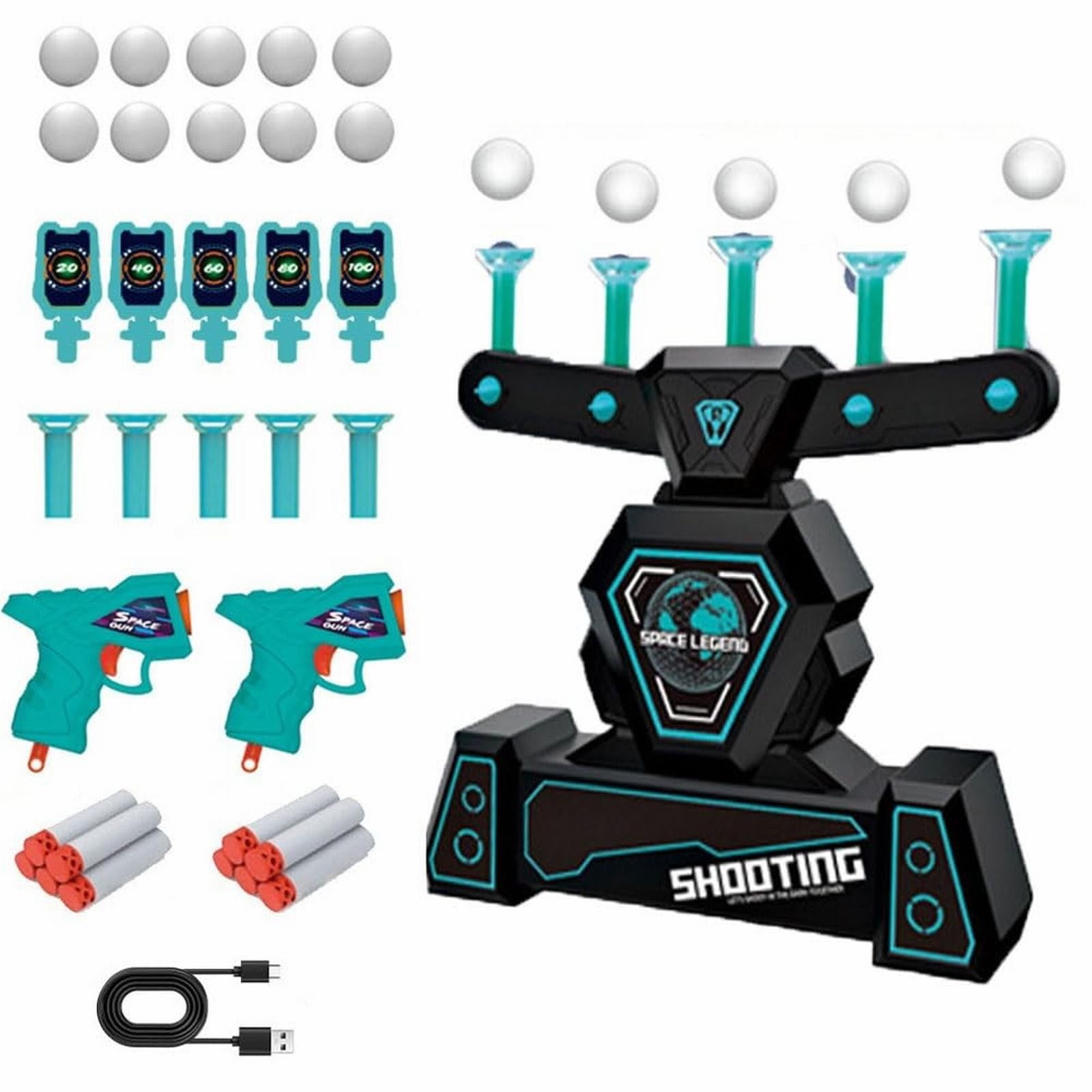 VGFVFSKGA Glow In The Dark Shooting Kids Shooting Toy Set USB Hover Shot Floating Game With ...