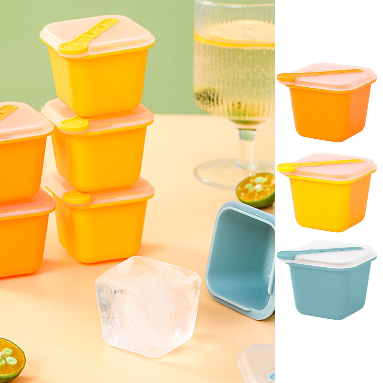 VGFVFSKGA Ice Mold,6Pcs Silicone Ice Molds with Sticks and Lid,Creative ...