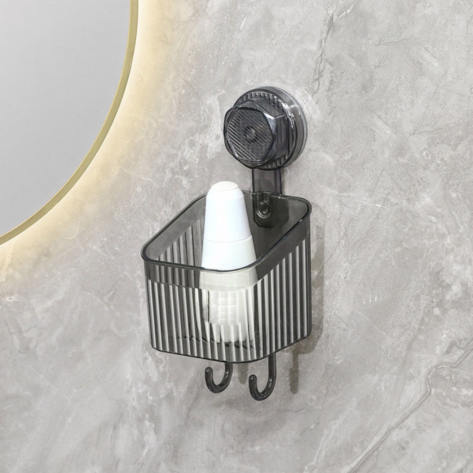 VGFVFSKGA No-Drill Bathroom Suction Storage Box,Powerful Suction ...