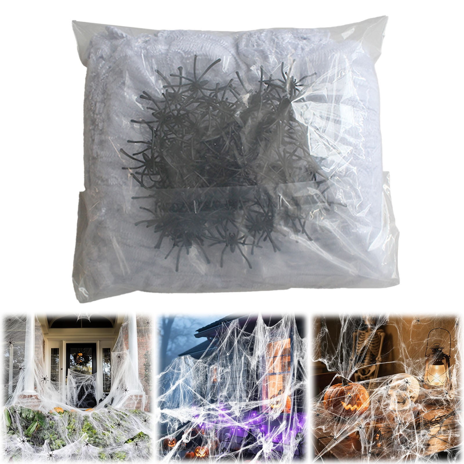 VGFVFSKGA Spider Web Decorations, 1000 sqft Spider Webs, Stretchy ...