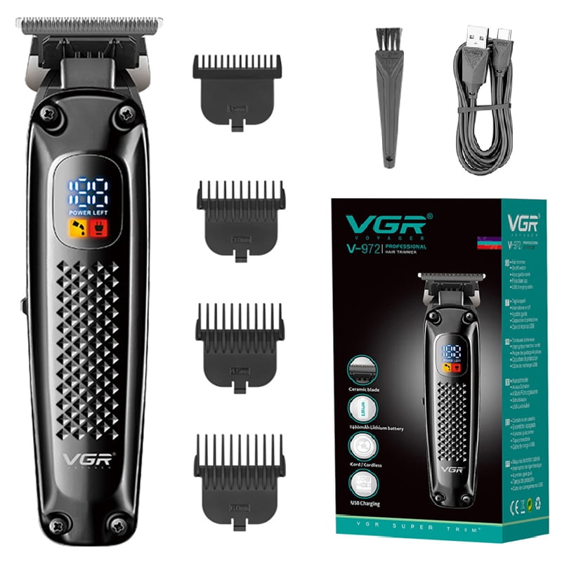 VGR Cordless Professional Hair Trimmer For Men Beard Trimmer USB ...