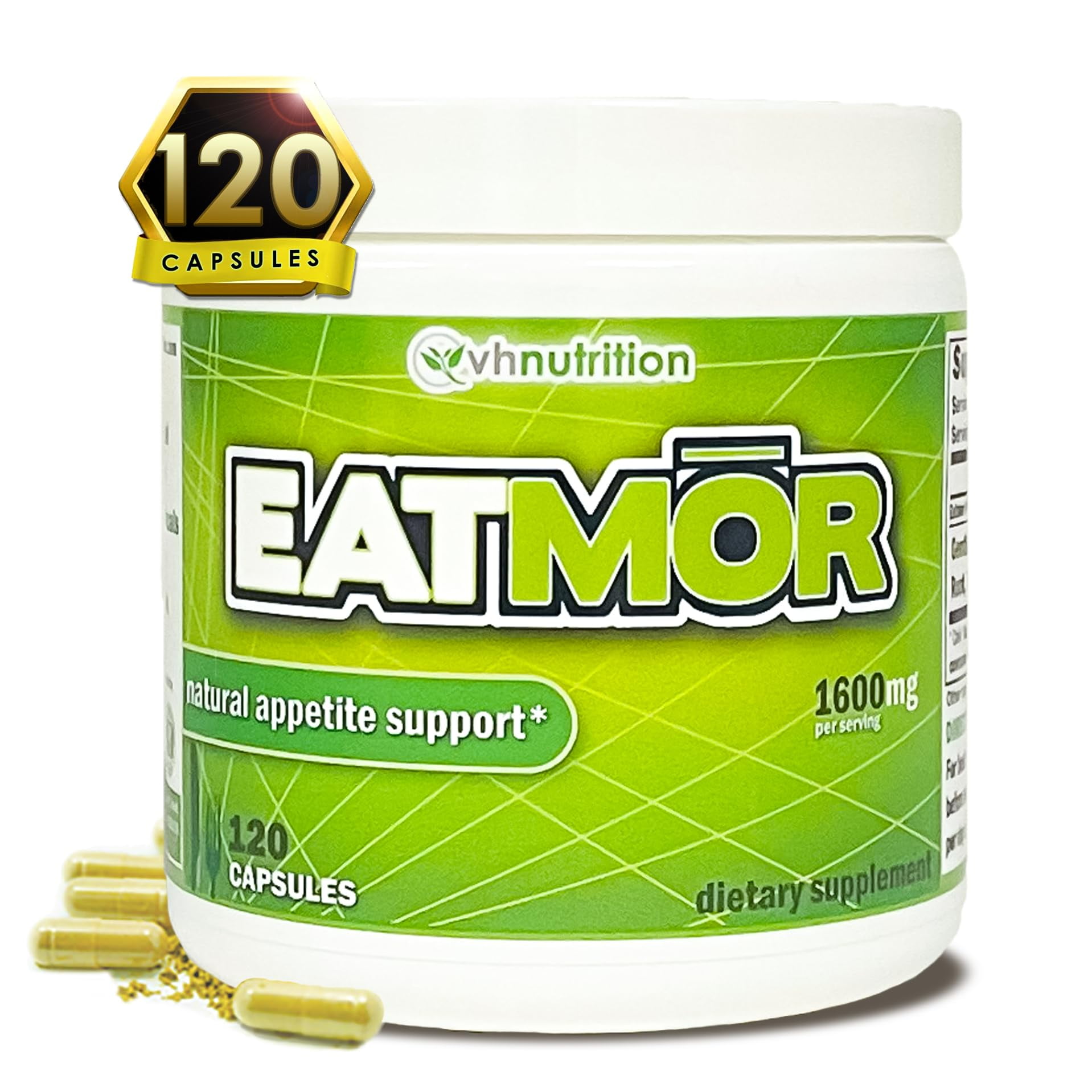 VH Nutrition EATMOR | Appetite Stimulant & Weight Gain Pills | 120 ...