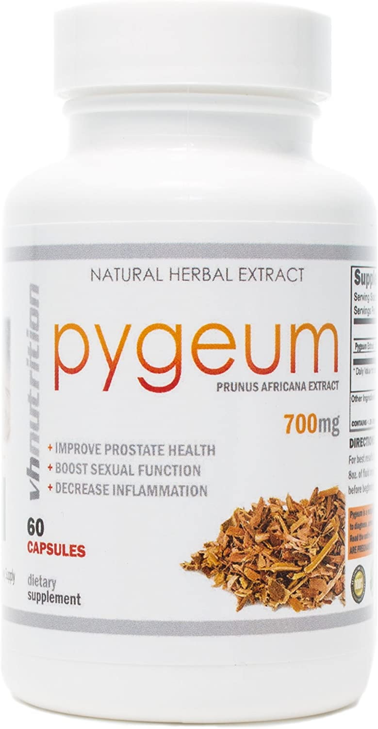 VH Nutrition Pygeum 700mg - Prostate Support Formula for Men, Promotes ...