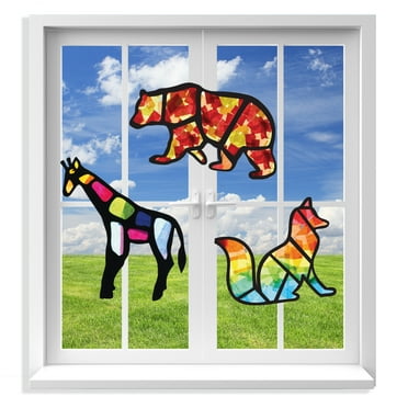 Hello Hobby Animals Window Art, Customize 8 Multicolor Plastic ...