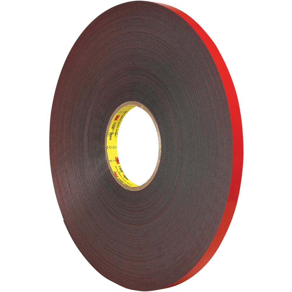 VHB VHB592501R 1 in. x 5 yards Dark Gray 3M 5925 VHB Tape - Walmart.com