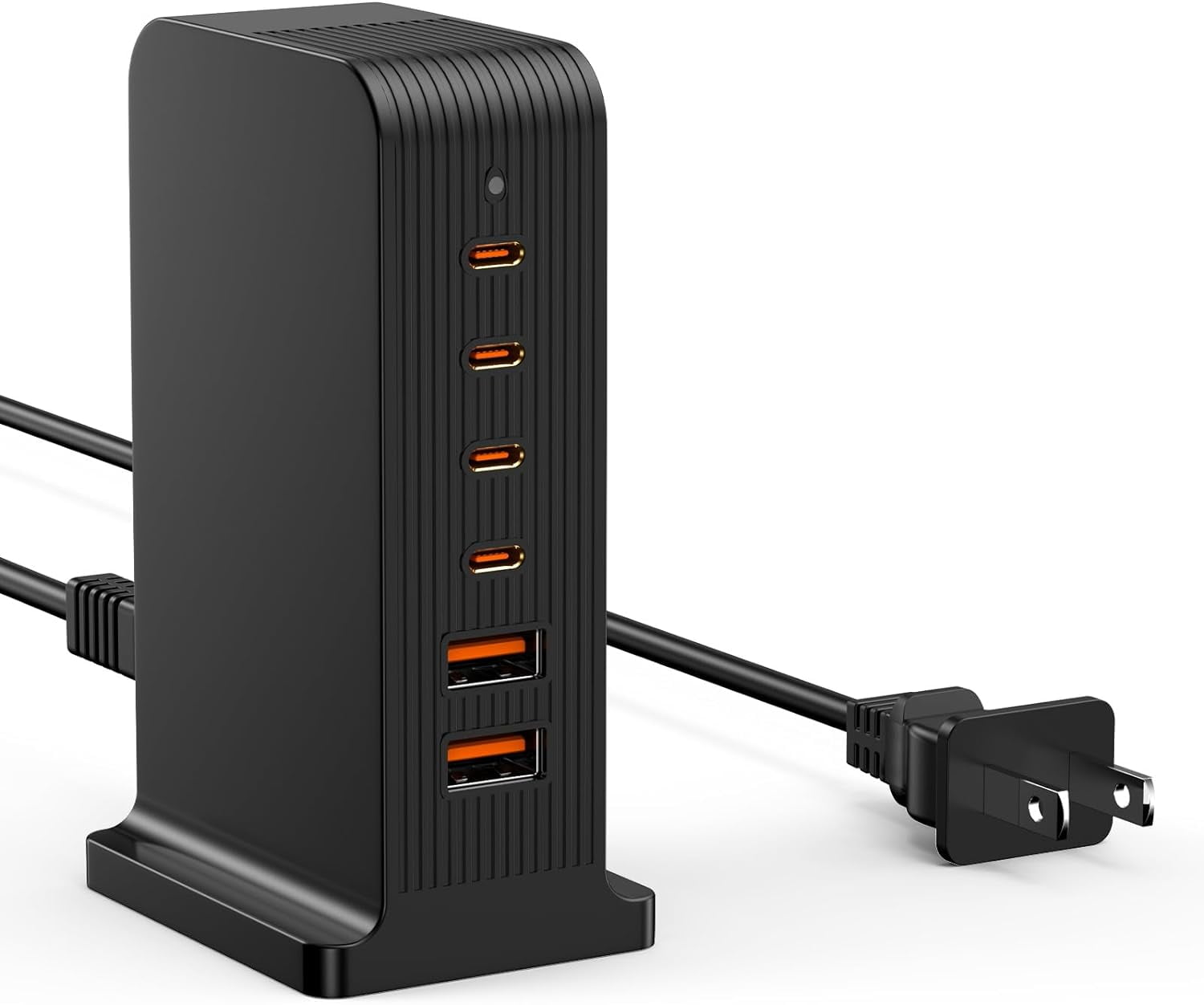VHBW USB C Charger 6 Port Block, 55W Tower Charging Station for iPhone ...