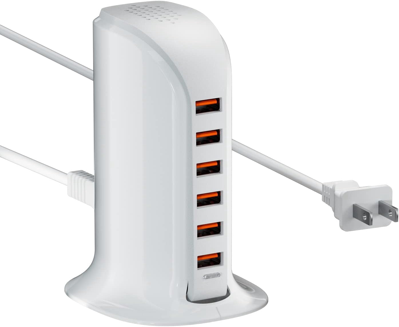 VHBW USB Charger Block, 6-Port USB Desktop Charging Station Multiports ...