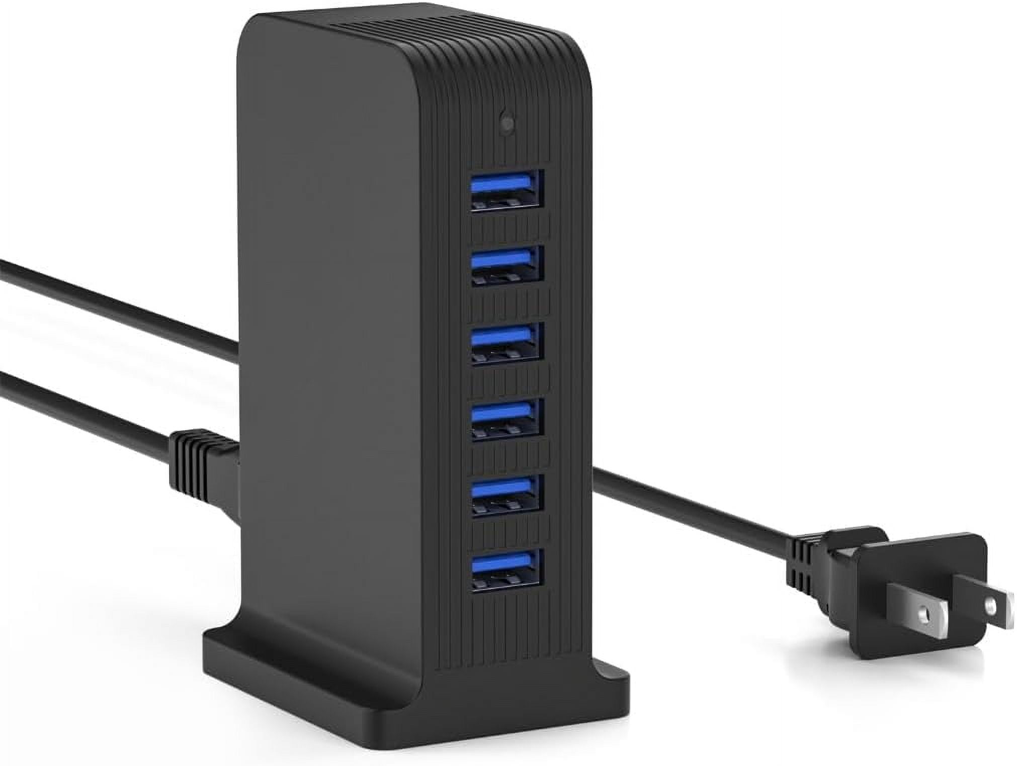 VHBW USB Tower Charging Station, 20W, 6-Ports with Intelligent Cooling ...