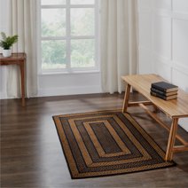 VHC Brands Heritage Farms, Braided Jute Rug, Non-Skid Pad, Door Mat ...