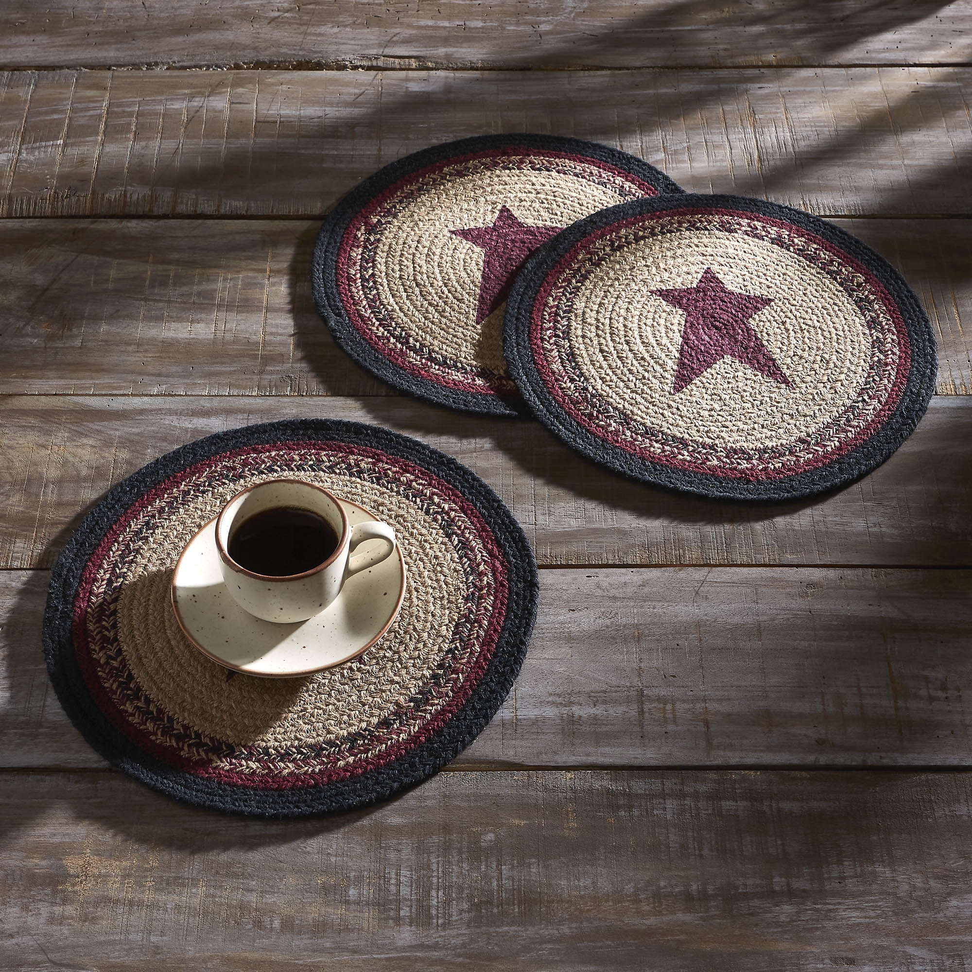 VHC Brands Braided Cotton Trivet 12 Set of 3, Cotton Dining Room ...