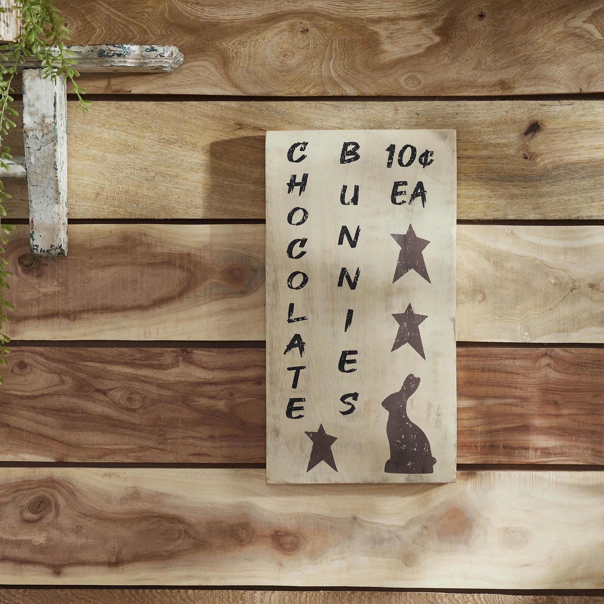 VHC Brands Chocolate Bunnies Wooden Sign 15x8, Easter/Spring Decor ...
