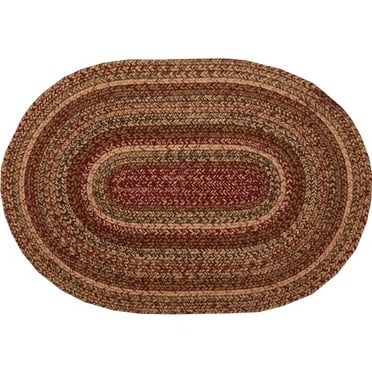 VHC Brands Cider Mill Farmhouse Braided Cotton Area Rug, Country ...