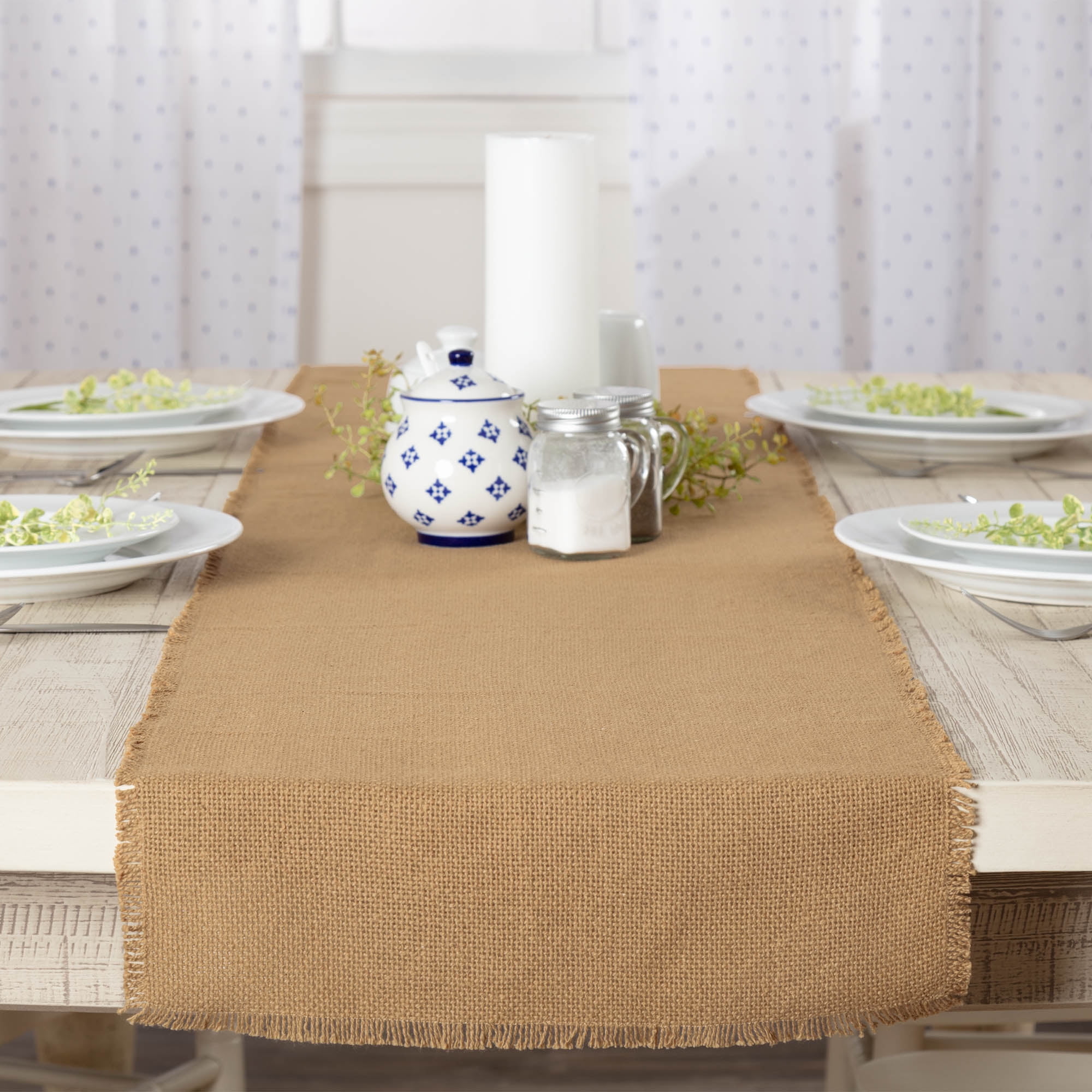 VHC Brands Classic Country Farmhouse Tabletop & Kitchen - Burlap ...