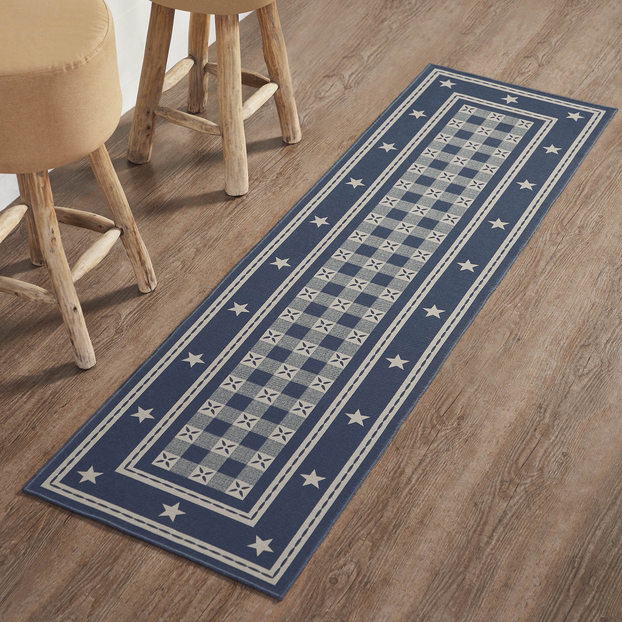 VHC Brands My Country Indoor Rug/Runner Rect 22x78, Polyester Area Rug ...