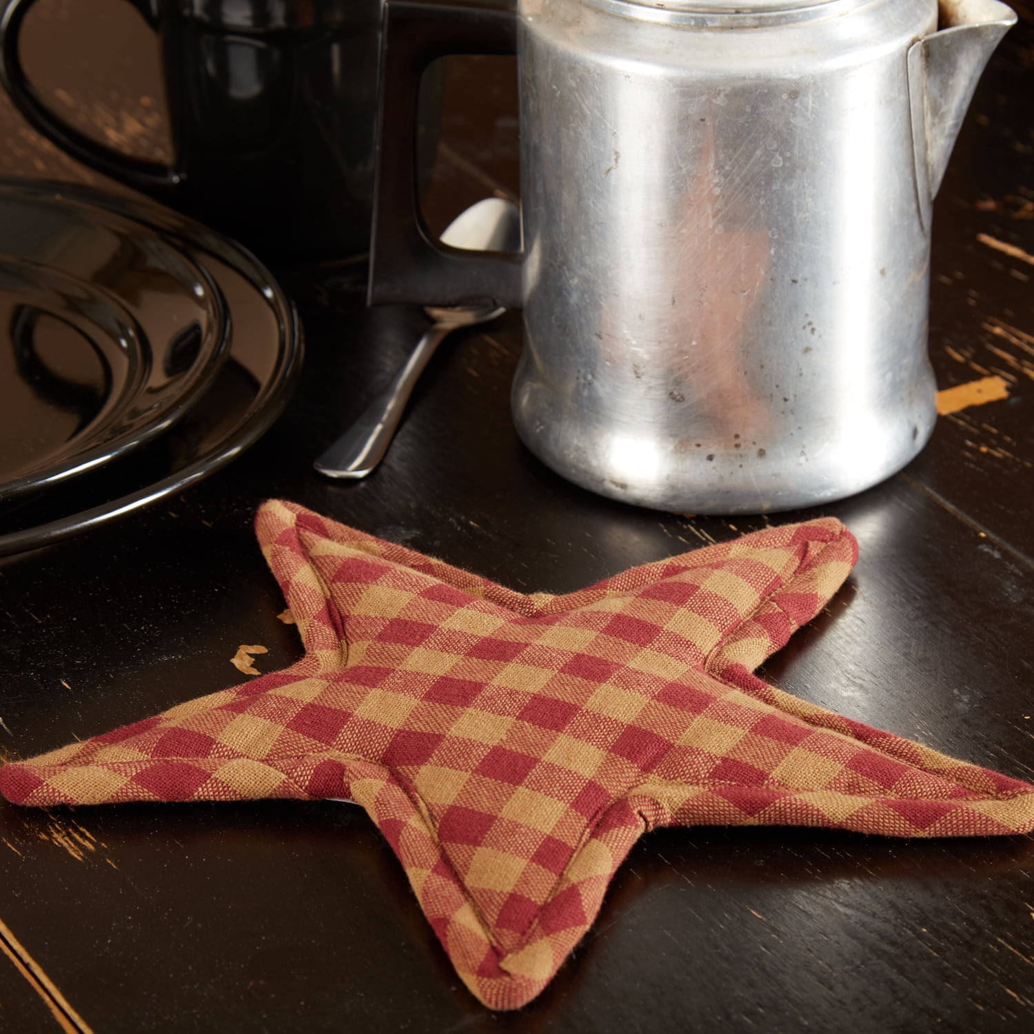 VHC Brands Country Primitive Tabletop Star Trivet, Red, 10" - Walmart.com