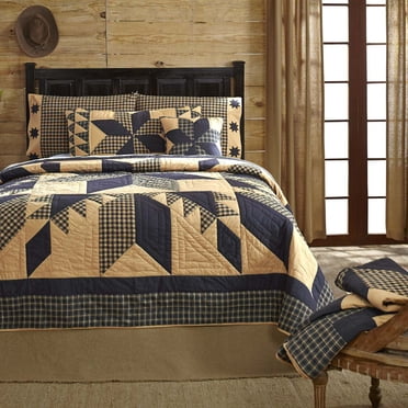 VHC Brands Rustic & Lodge Farmhouse Bedding-Rory Quilt, King 105x95 ...