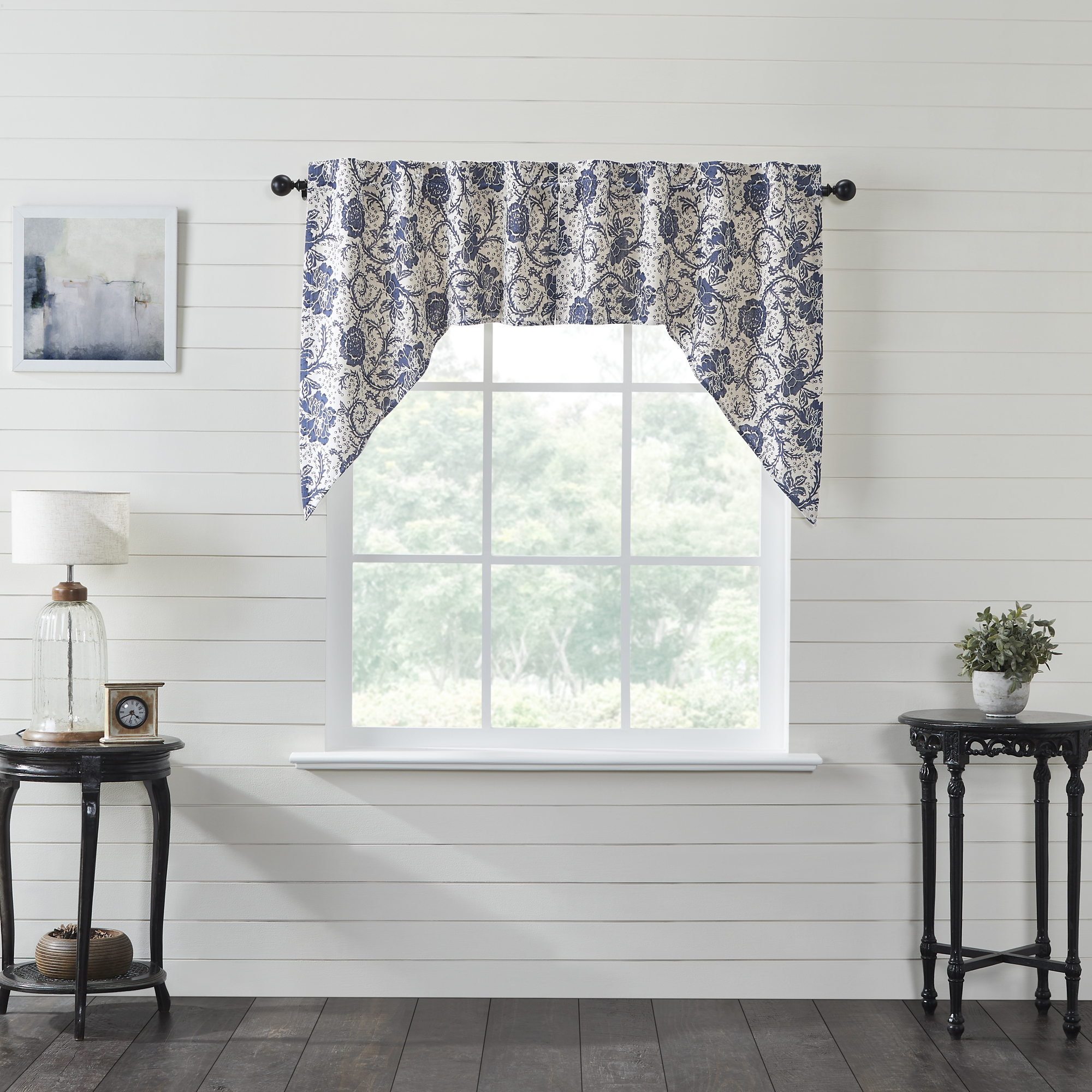 Ellis Curtain Victoria Park 2-piece Swag Empress Valance - Walmart.com