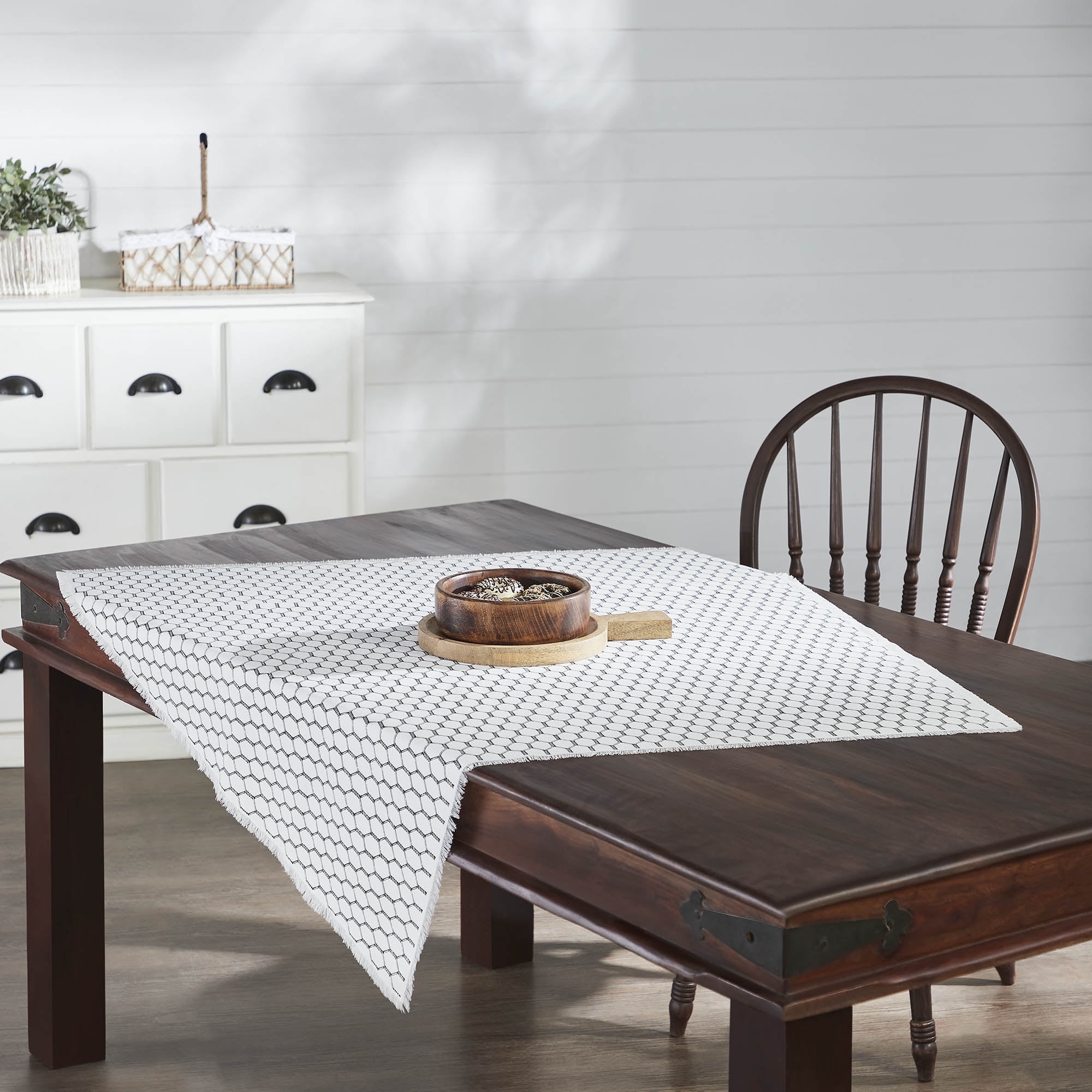 VHC Brands Down Home Table Topper 40x40, Kitchen and Dining Room Decor ...