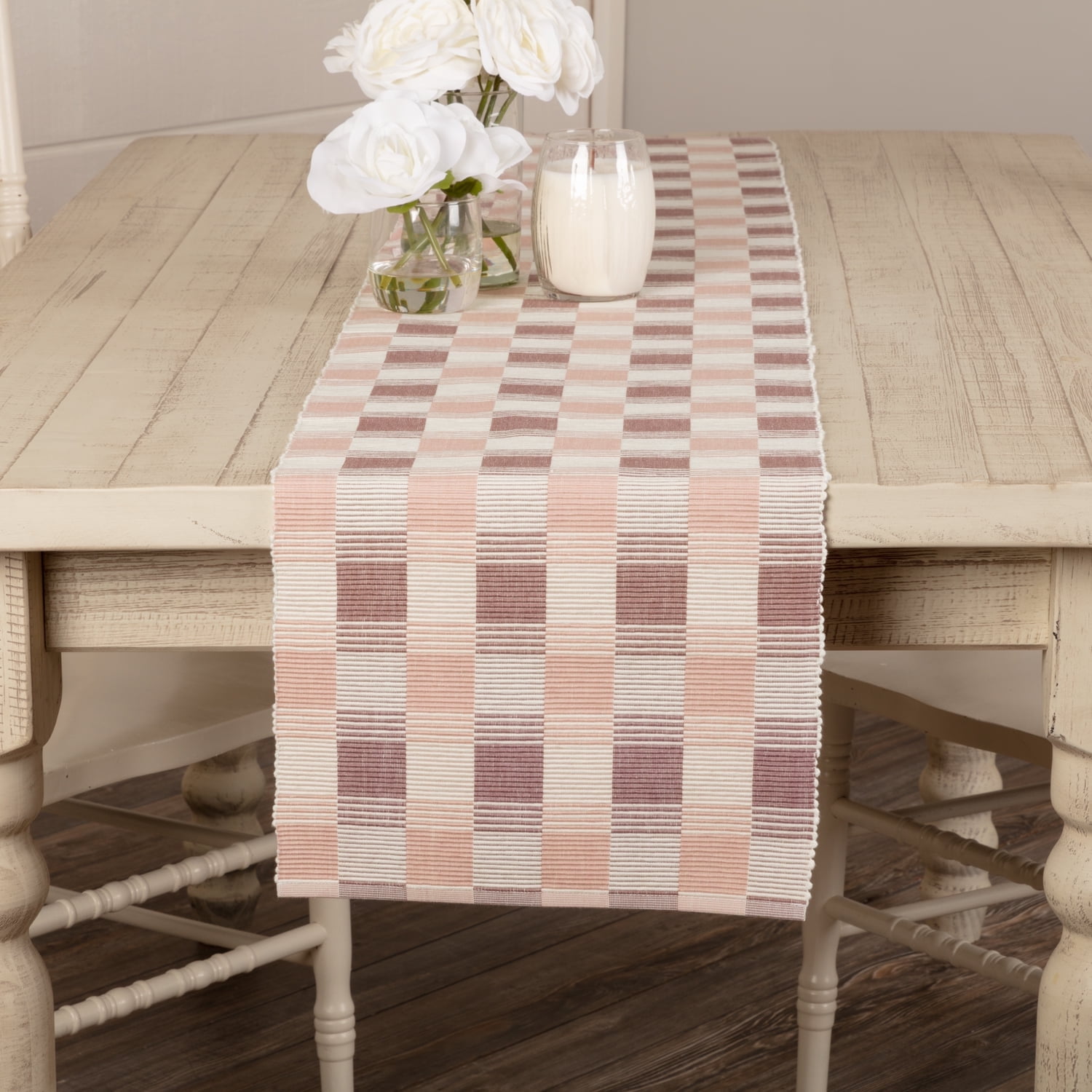 VHC Brands Farmhouse Tabletop & Kitchen - Daphne Purple Ribbed Table ...