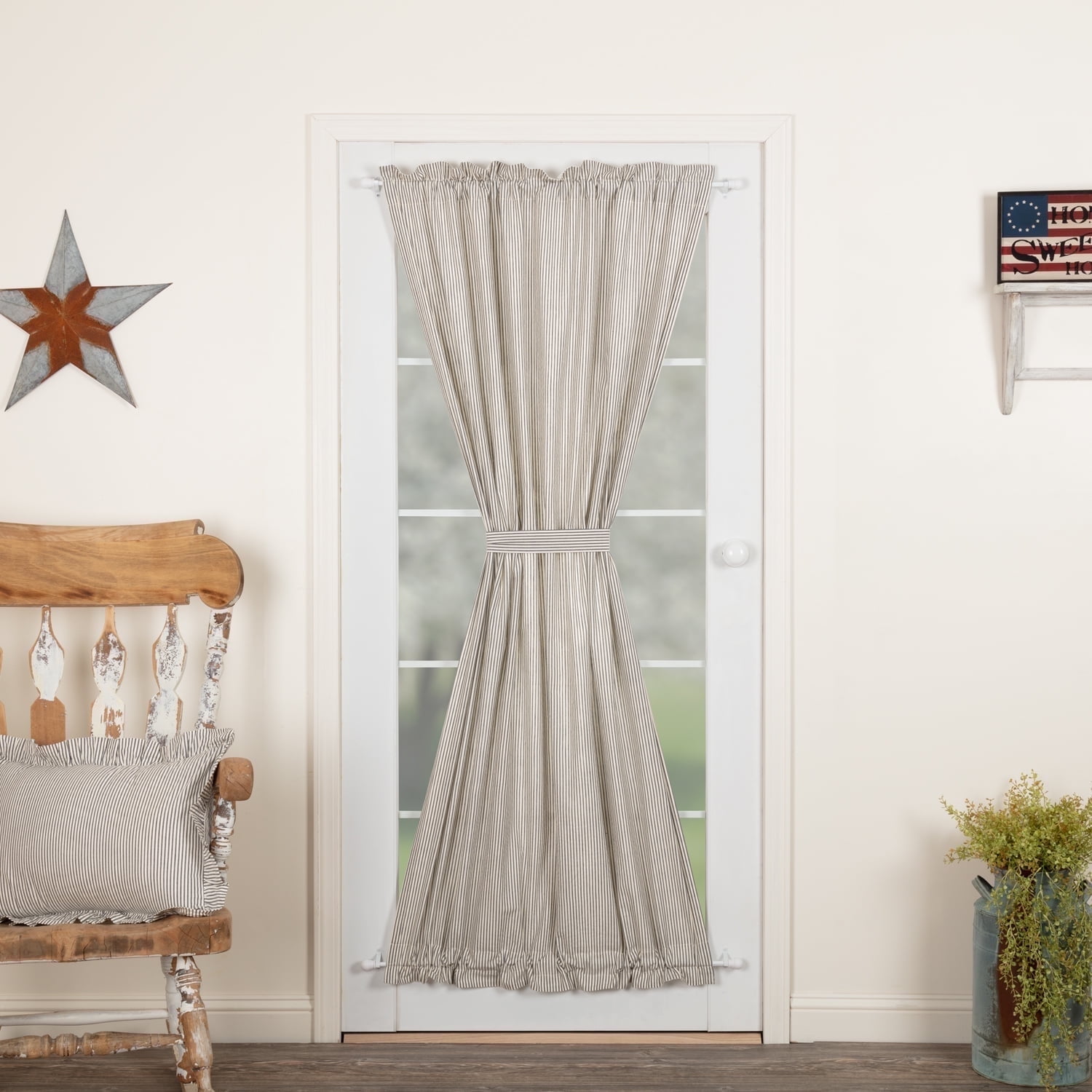 VHC Brands Frayed Lattice Curtain Valance, Oatmeal, 16x60 - Walmart.com